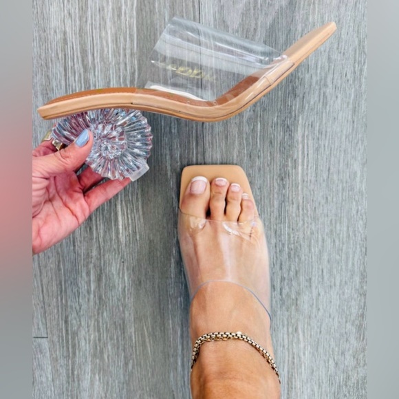 Cape Robbin | Shoes | Nib Cape Robbin Clear Seashell Heels Womans Shoe ...